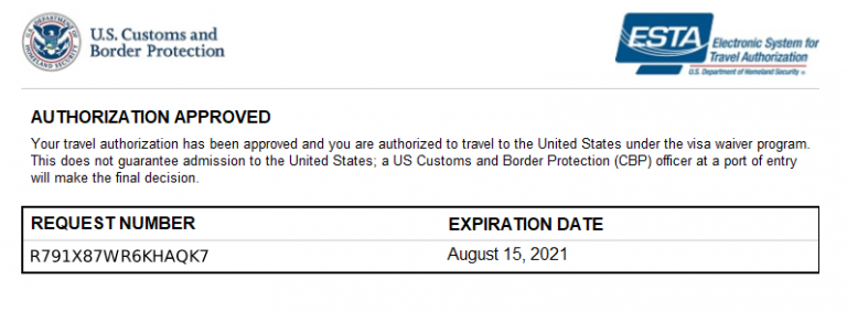 Official ESTA for US travel